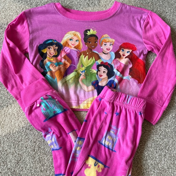 Disney | Pajamas | Disney Princess Pink Kids Pajamas | Poshmark